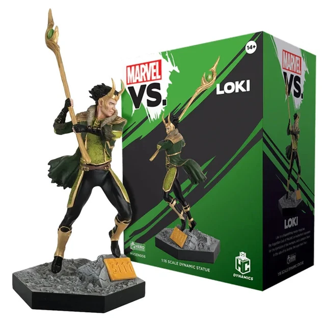 STATUE DYNAMIQUE EAGLEMOSS Hero Collector Marvel VS Loki échelle 1:16 ...