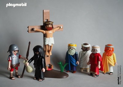 PLAYMOBIL JESUS EN la Cruz con los Apostoles y Judas con Romano ...
