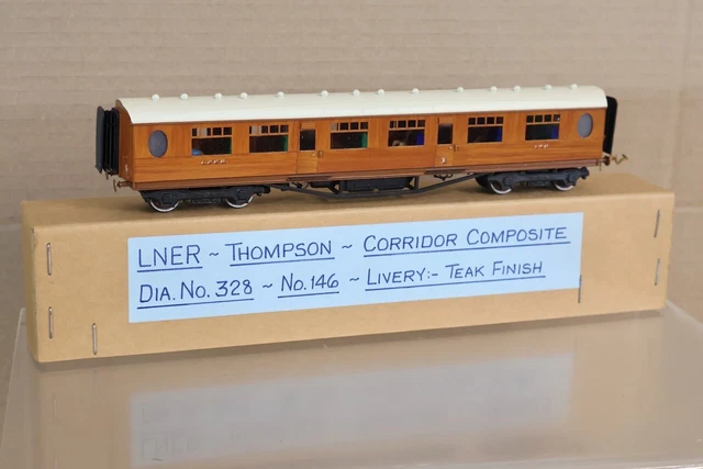 LAWRENCE SCALE MODELS Studley Kit Built LNER Thompson Composite Coach ...