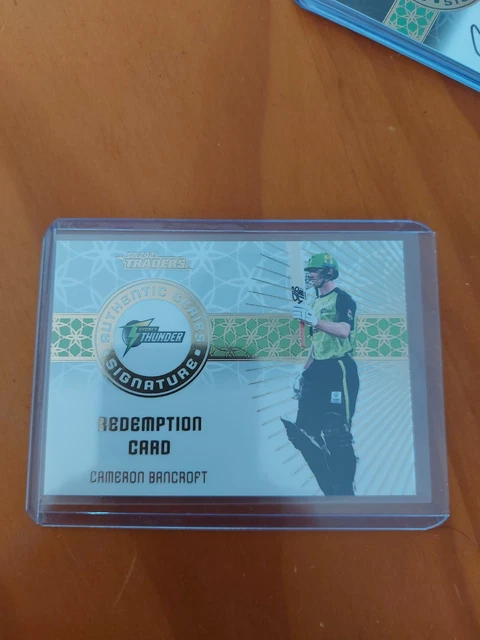 2025/26 TRADERS CRICKET White Signatures CAMERON BANCROFT THUNDER ASW ...