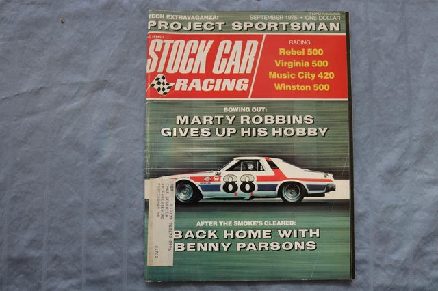 1975 SEPTEMBER STOCK Car Racing Magazine - Project Sportsman - St 1003V ...