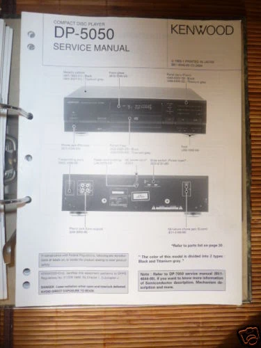 SERVICE MANUAL KENWOOD DP-5050 Lettore CD, Originale EUR 13,05 - PicClick IT