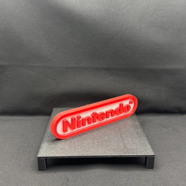 NINTENDO LOGO SIGN - 3D Printed Display £7.58 - PicClick UK