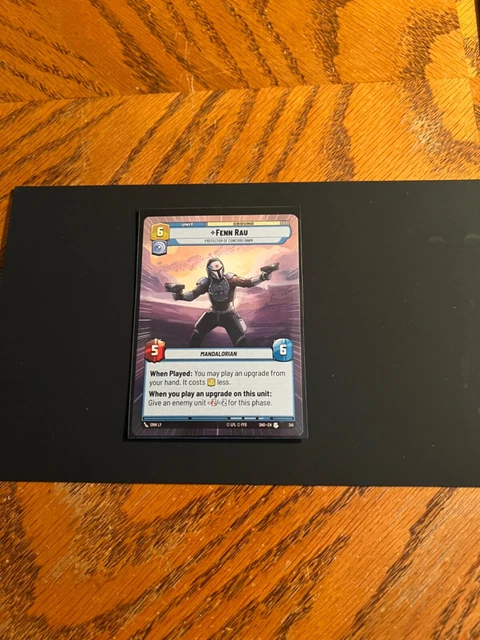 CARTE FENN RAU Star Wars Unlimited Shadows of the Galaxy Hyperspace ...