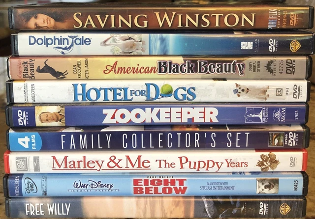 ANIMAL THEMED DVD Lot Free Willy, Black Beauty, Zookeeper Etc 12 Movies ...