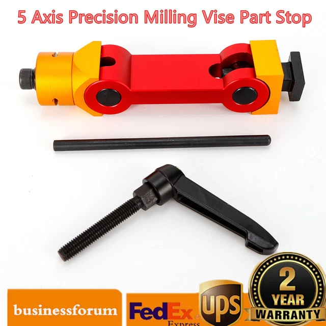 5-AXIS PRECISION MILLING Vise Part Stop Adjustable Positioner Precise ...