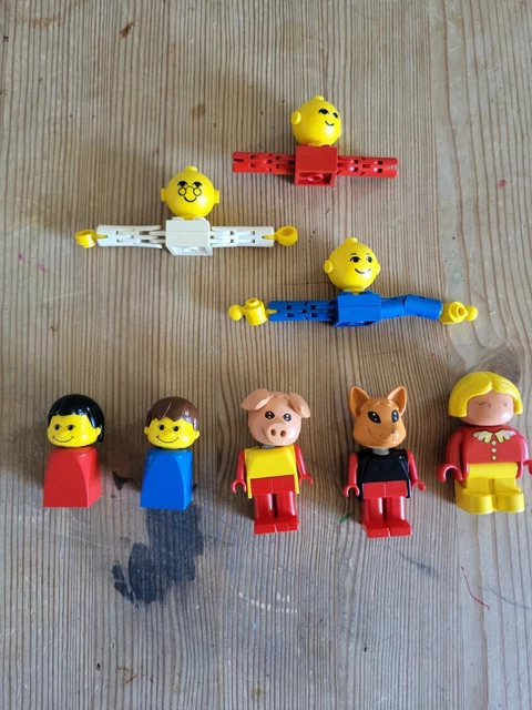 VINTAGE LEGO HOMEMAKER People Bundle 1970's Pig And Wolf Figures Old ...