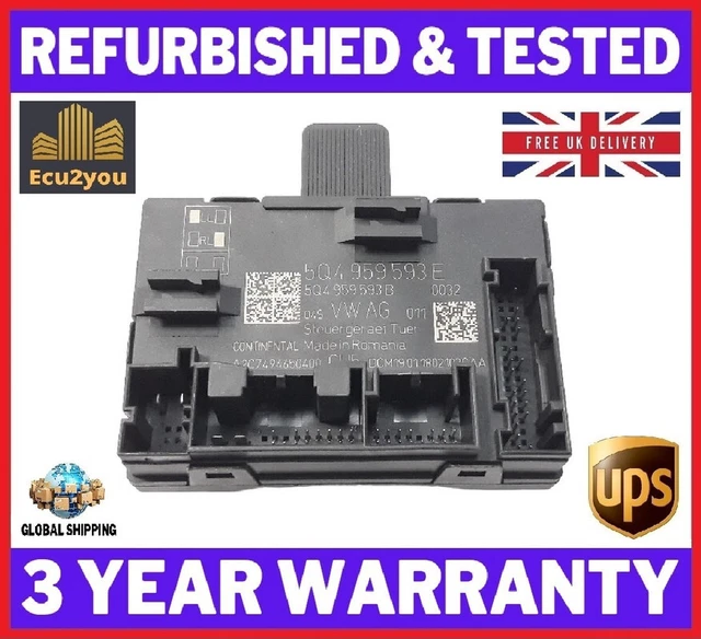 REFURBISHED VW AUDI Seat Skoda DOOR CONTROL MODULE 5Q4959593E £89.00 ...