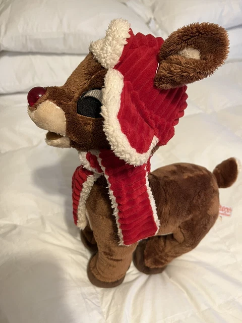 VINTAGE DANDEE RUDOLPH the Red-Nosed Reindeer Musical Animated Plush ...