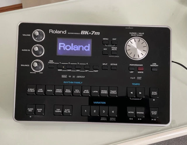 ROLAND BK-7M BACKING Track Module - Original Handbook and Power Supply ...