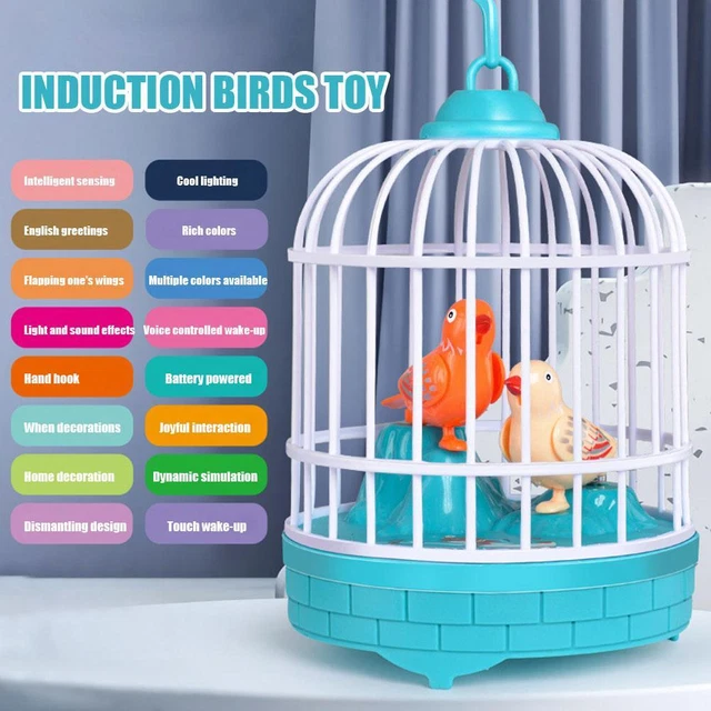 INDUCTIVE SOUND VOICE Control Bird Cage Funny Toy Children Pet Toy) £10 ...