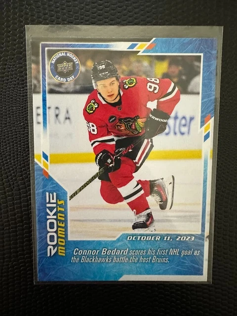 2024 UPPER DECK National Hockey Card Day Connor Bedard Rookie Moments ...