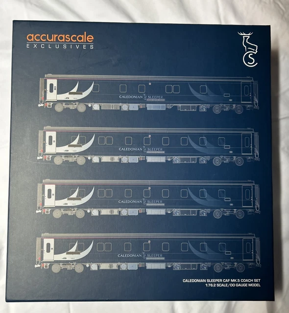 ACCURASCALE CALEDONIAN SLEEPER CAF MK5 Coach Set Lowlander Pack 3 ...