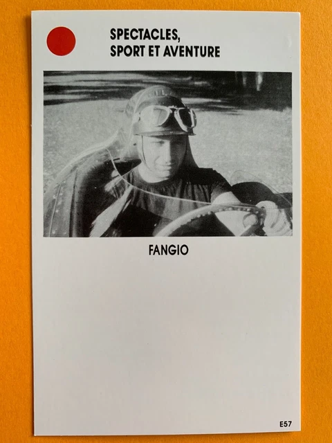 FORMULE ONE STAR Juan Manuel Fangio Very Rare Rookie Card French ...