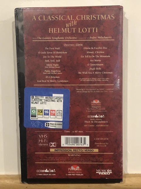 HELMUT LOTTI CLASSICAL christmas VHS tape & clamshell case NEW $16.79 ...