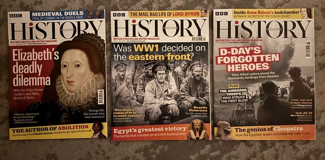 BBC HISTORY MAGAZINE bundle 2024 Cleopatra Lord Byron Queen Mary ...