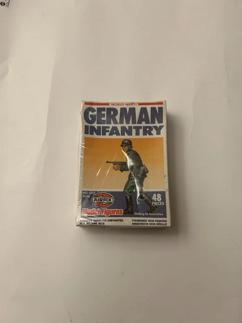 AIRFIX WW2 GERMAN Infantry, Scale Model Figures, 48 Pieces 9 01705 HO ...