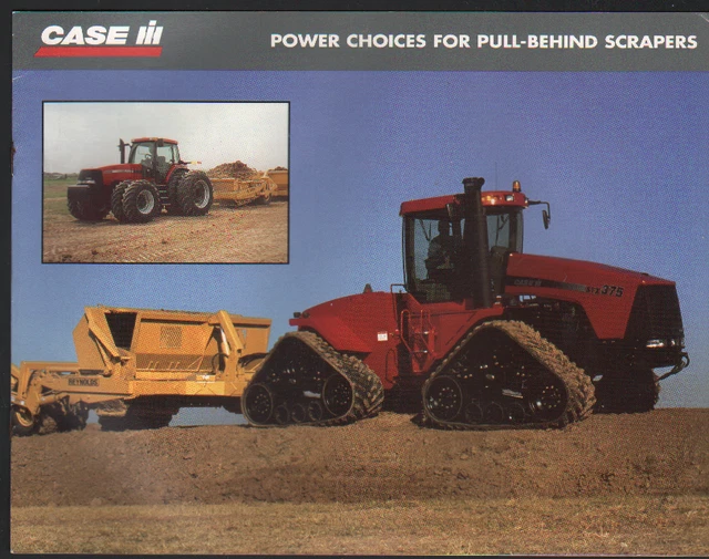 CASE IH POWER Choices For Pull-Behind Tractor Scrapers Brochure Leaflet ...