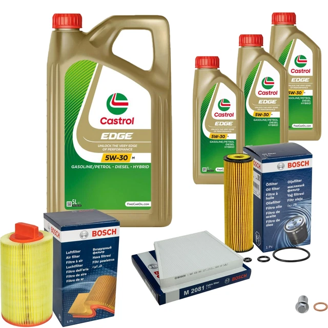 BOSCH INSPECCIÓN SET 8 L Castrol EDGE 5W-30 M para Mercedes Benz Clase ...