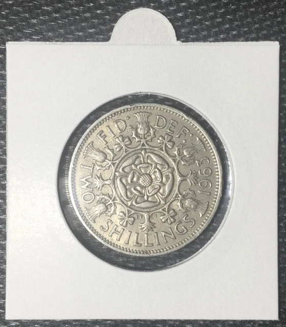 1963 BRITISH FLORIN (Two Shillings) - Good Condition Coin £1.50 ...