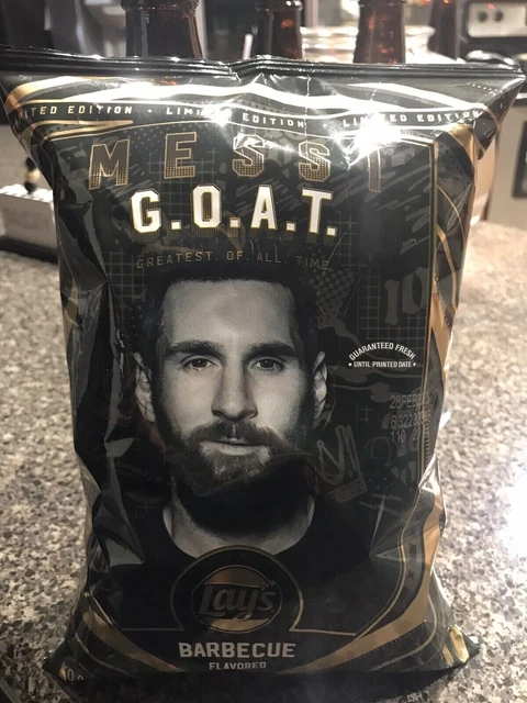 LAYS POTATO CHIPS Lionel Leo Messi G.O.A.T. Limited Edition World Cup ...