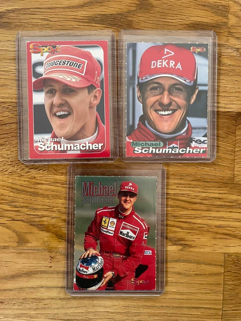 3X FORMEL 1 - Michael Schumacher - German Bravo Sport Trading Cards ...