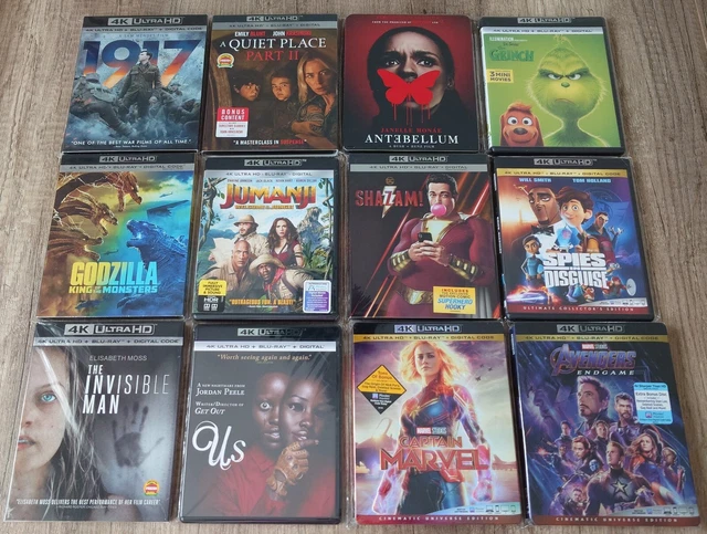 15X 4K ULTRA HD + Blu-ray Movies Collection / Dolby VISION / Dolby ...