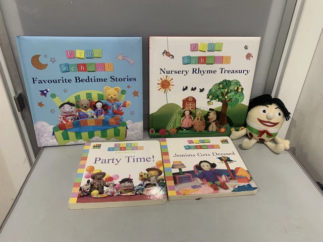 4 X PLAY school Books Hardback & Board Plus a Plush Toy $15.00 ...