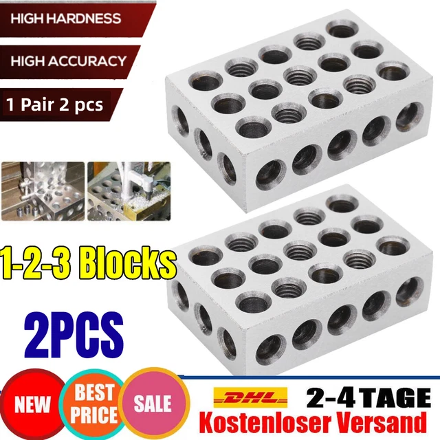 2X PARALLELBLÖCKE ,PARALLEL Spannblock ,metrische 1-2-3 Blöcke ...