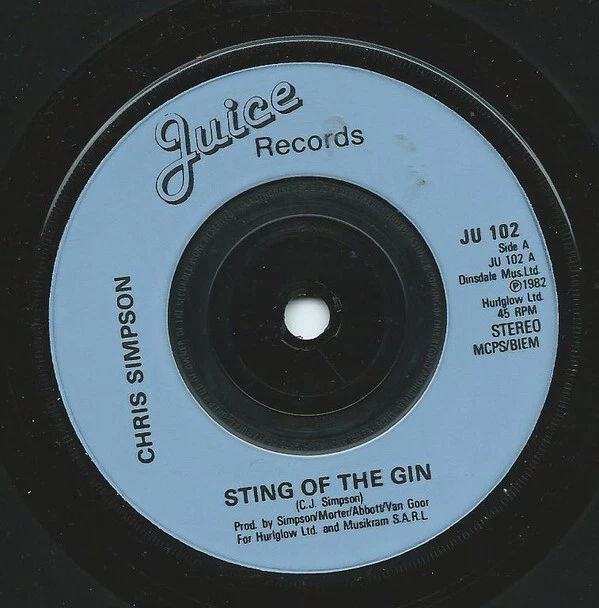 CHRIS SIMPSON - Sting Of The Gin (7", Single, Blu) EUR 17,58 - PicClick IT
