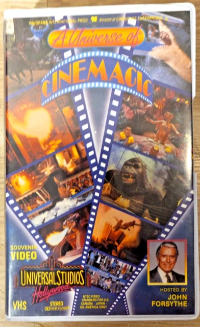 UNIVERSAL STUDIOS HOLLYWOOD Video VHS Tape A Universe Of Cinematic John ...