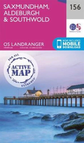 SAXMUNDHAM, ALDEBURGH & Southwold (OS Landranger Active Map) $38.76 ...