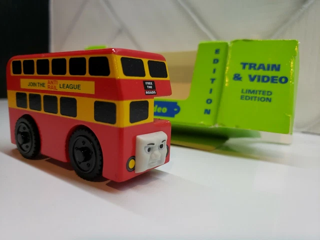 THOMAS THE TANK Engine 2003 Thomas & Friends Wooden BULGY Double Decker ...