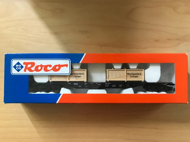 ROCO 46781.A H0 Güterwagen "Maschinenfabrik Esslingen" der DB Epo. IV ...