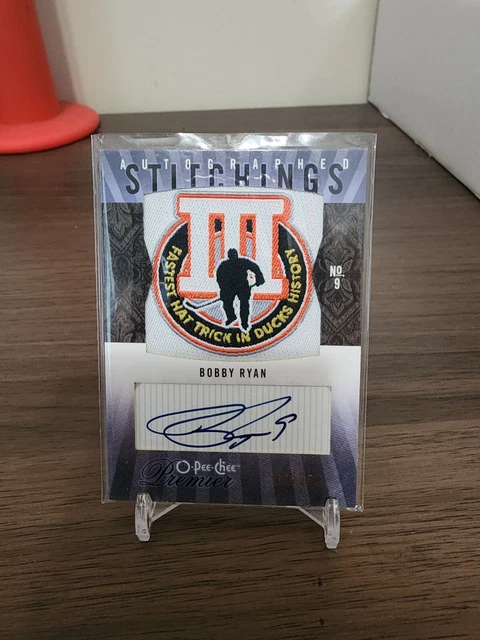 2009-10 BOBBY RYAN O-Pee-Chee Premier Stitchings Auto Patch 04/25 OPC # ...