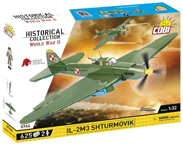COBI WWII POLISH Army Museum IL-2M3 Fighter Plane Building Block Model ...