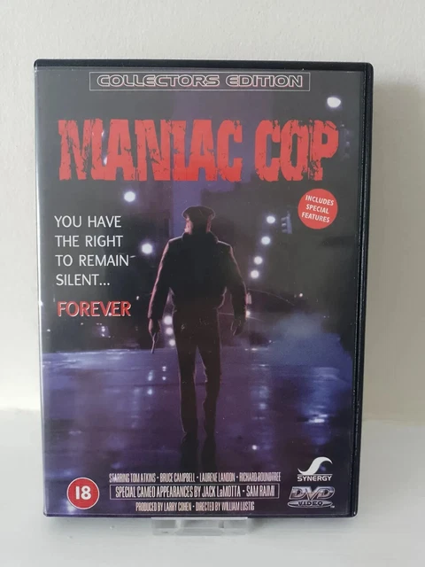 MANIAC COP TOM Atkins Bruce Campbell Sam Raimi Dvd Horror Film Synergy ...