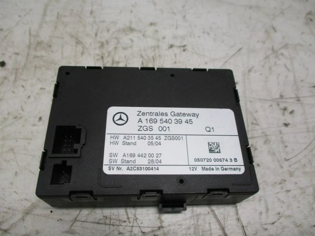 CONTROL UNIT CENTRAL Gateway Zgs 001 Mercedes-Benz (W245) B 180 CDI £19 ...