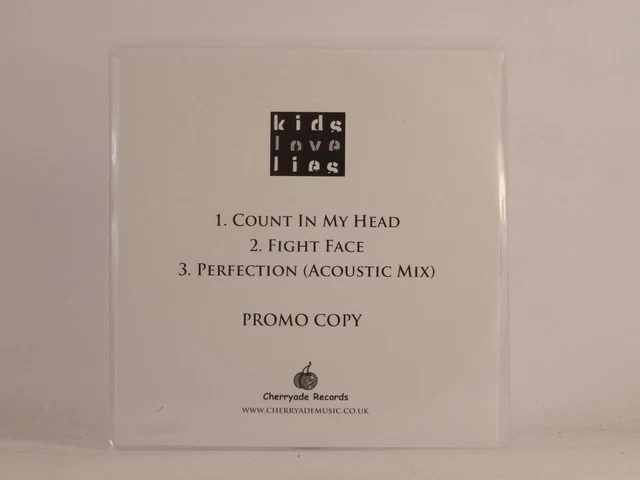KIDS LOVE LIES COUNT IN MY HEAD/FIGHT FACE (E38) 3 Track Promo CD ...