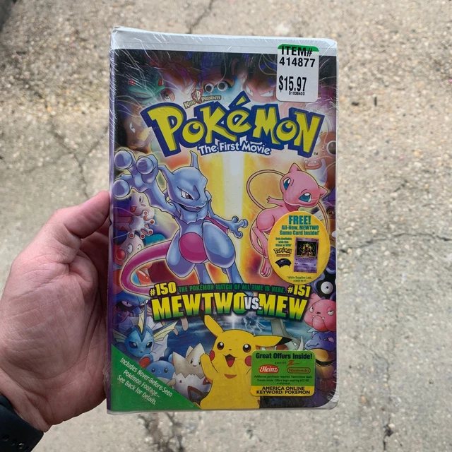 POKÉMON THE FIRST Movie Mewtwo Strikes Back VHS 2000 Factory Sealed NEW ...