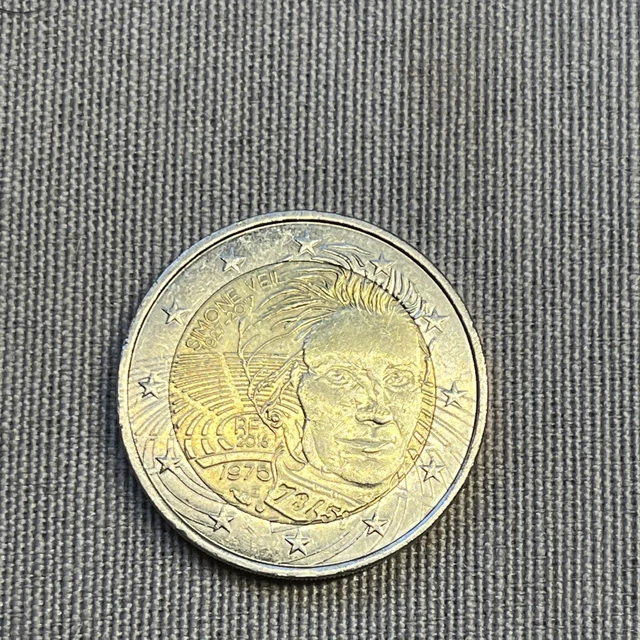 PIÈCE DE 2 euros rare simone veil EUR 100,00 - PicClick FR