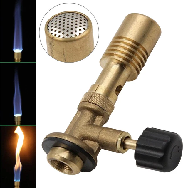 PORTABLE PROPANE BUNSEN Burner Gas Burner Adapter for Outdoor Camping ...