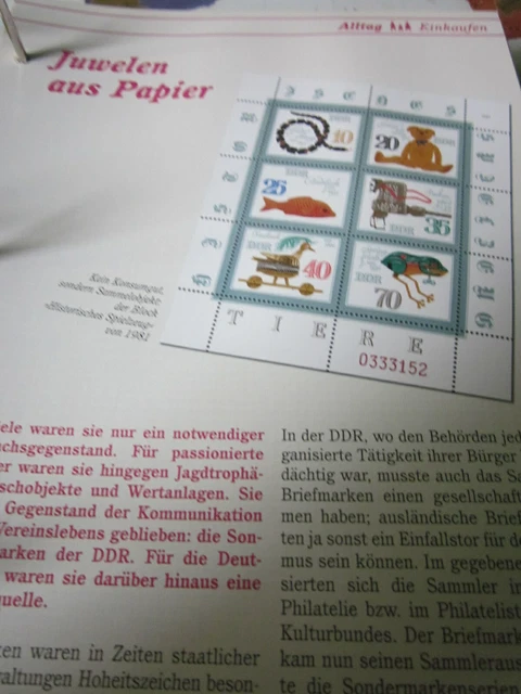 DAS WAR DIE DDR Alltag Einkaufen Juwelen aus Papier DDR Briefmarken EUR ...