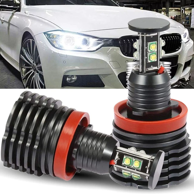 2X H8 LED Angel Eyes Standlicht 40W für BMW E90 E91 E92 E93 E60 E61 E70 E71 DHL EUR 33,68 ...