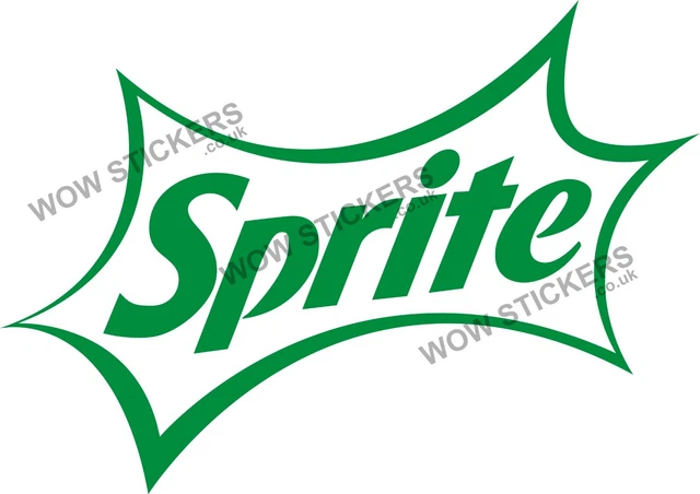 SPRITE LOGO STICKER Ice Cream Van Drink trailer Sign decal (choose size ...