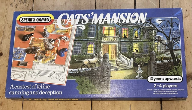 SPEARS CAT'S MANSION Rare Vintage Board Game - 1984 -COMPLETE £24.99 ...