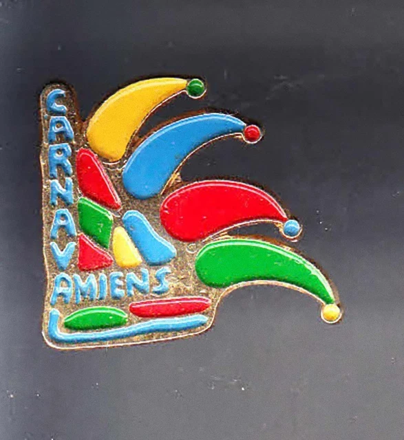 RARE PINS PIN'S .. Art Fete Carnaval Carnival Karneval Masque Amiens 80 ...