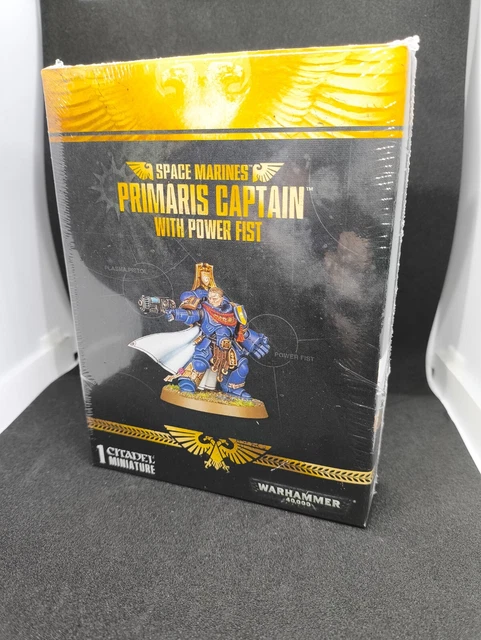 SPACE MARINES PRIMARIS Captain with Power Fist, Warhammer 40K, NEU. OVP ...