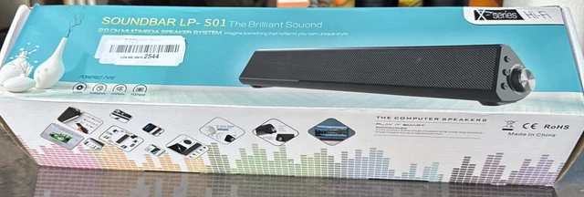 SOUNDBAR LP-S01 MULTIMEDIA Speaker System 52mm Antimagnetic AntiNoise ...