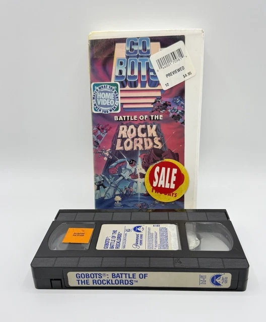 GOBOTS BATTLE OF The Rock Lords VHS Movie Vintage 80s TESTED Former ...